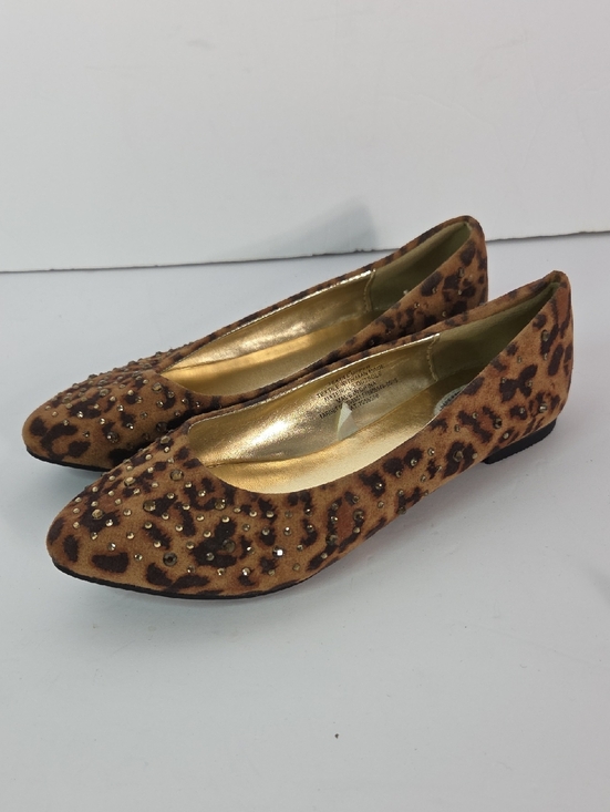 Stevies | Shoes | Stevies Leopard Print Embellished Ballet Flats Childs ...